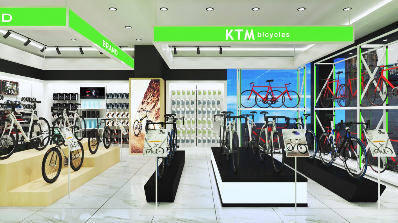 Bikeera Bicycle Showroom Design - Arcular Design Studio
