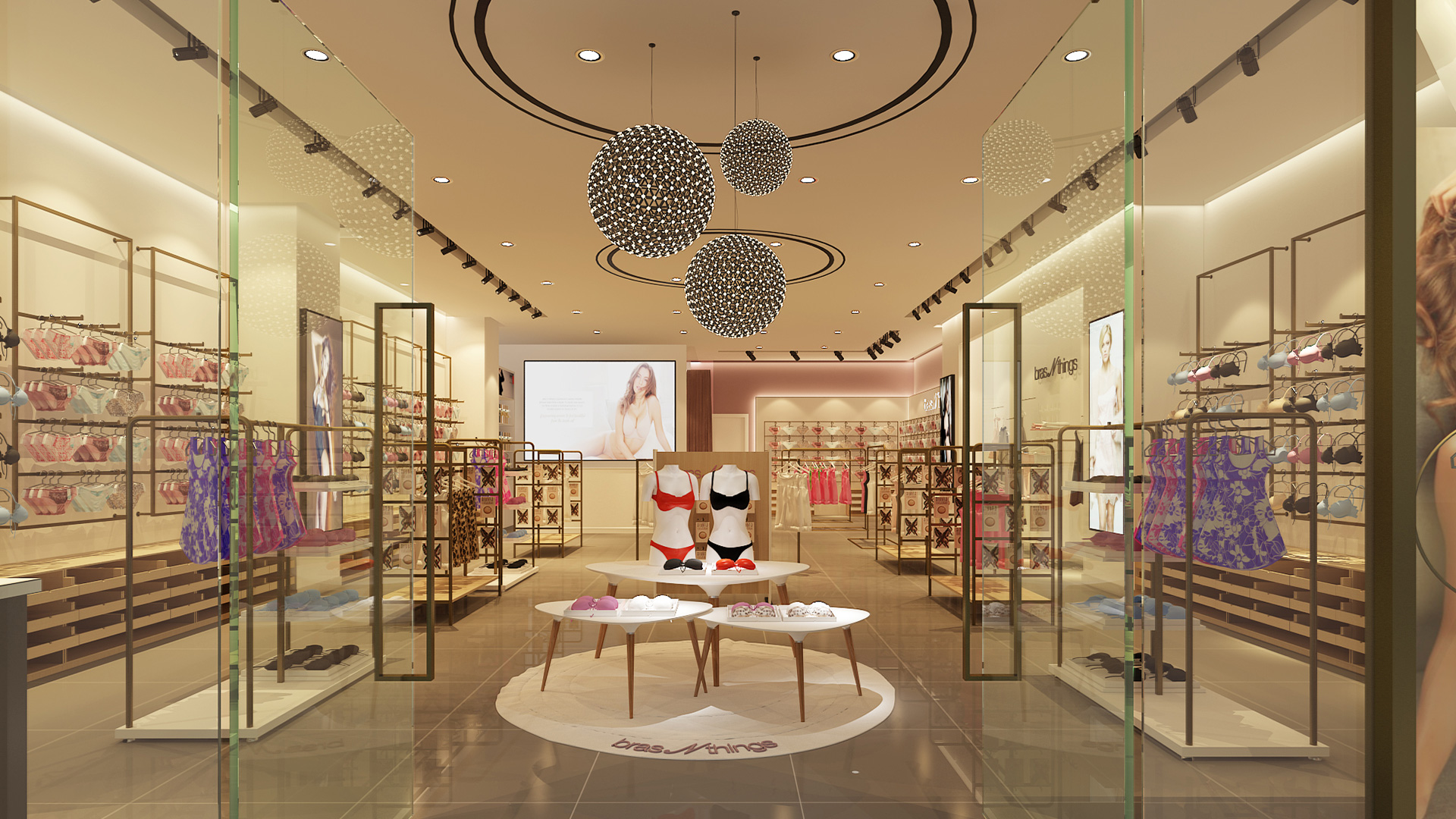 Conception de la boutique de lingerie Bras N Things - Arcular Design Studio